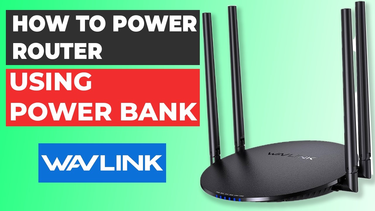 How to Power WAVLINK Router Using a Power Bank - YouTube