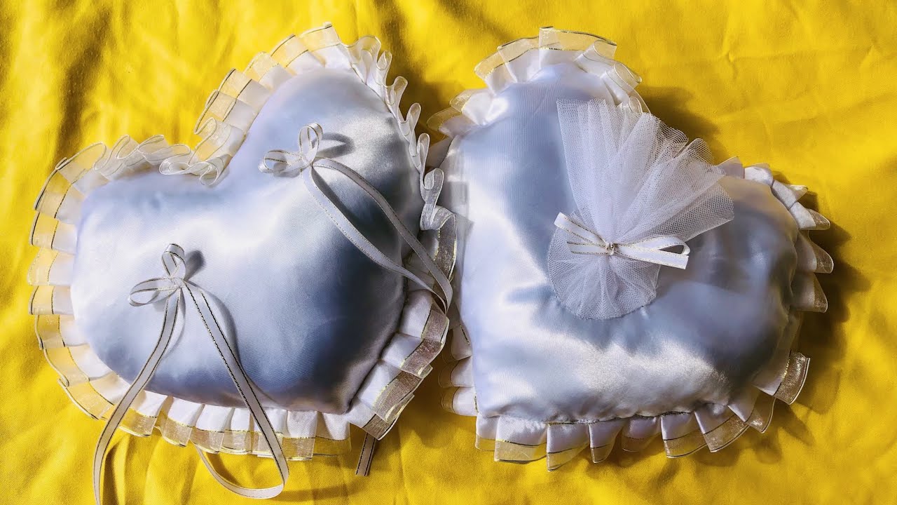 Wedding Ring & Coin Pillows Making | Full Tutorial - YouTube