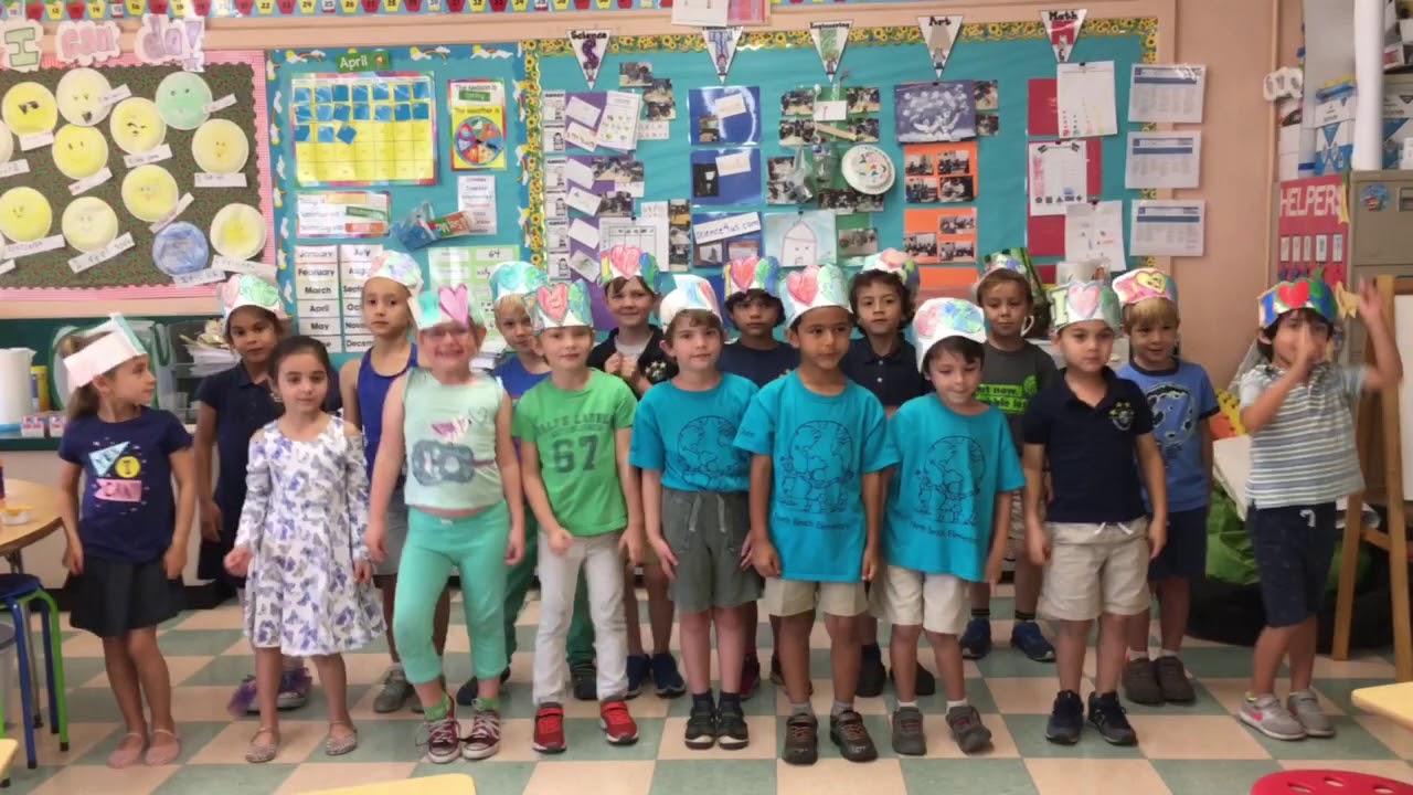 Kindergarteners at NBE perform the Earth Day Rap - YouTube