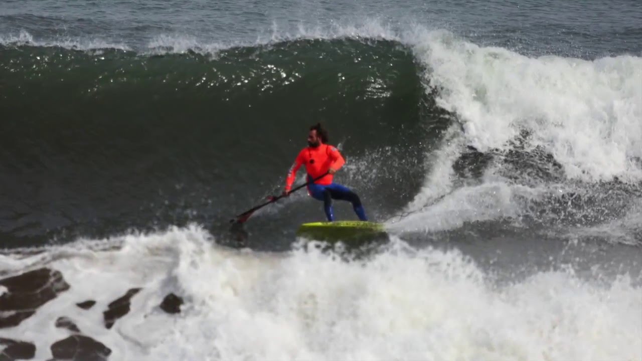 How to SUP surf with #teamRSPro: Bottom turn backside - YouTube
