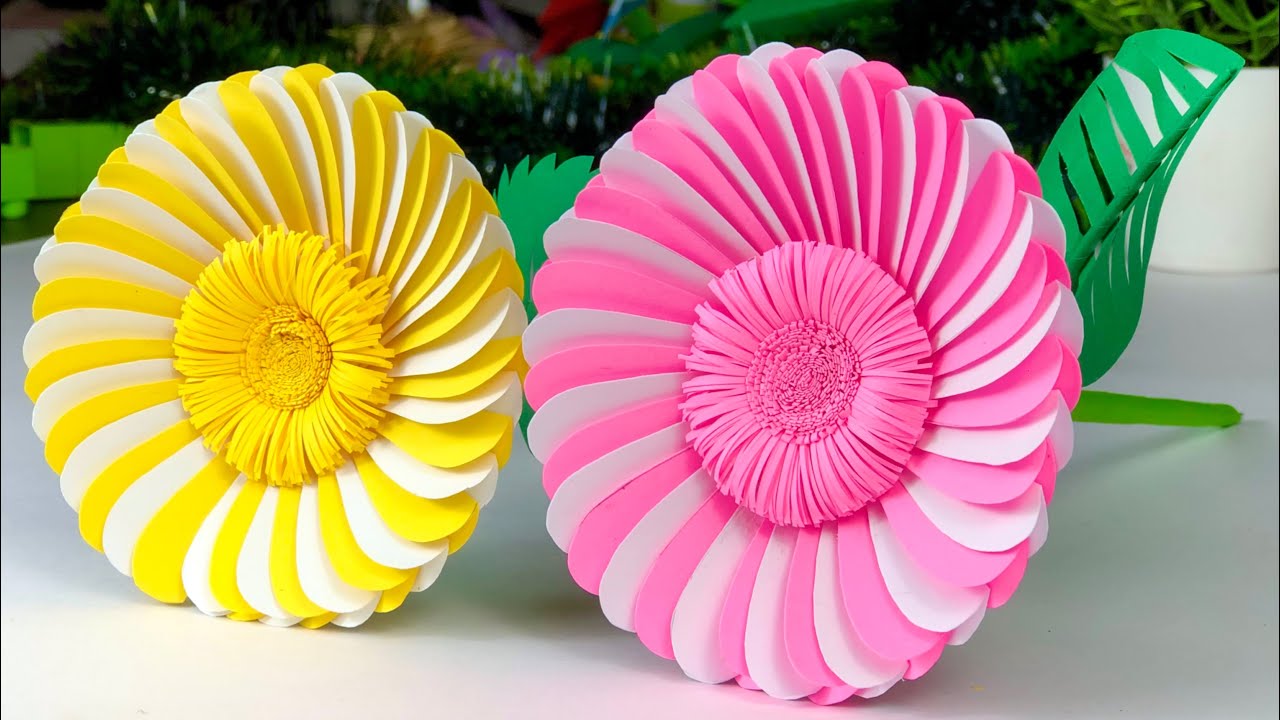 Easy Flower Making With Paper🌹💞🌹😊 How To Make Paper Flower Beautiful