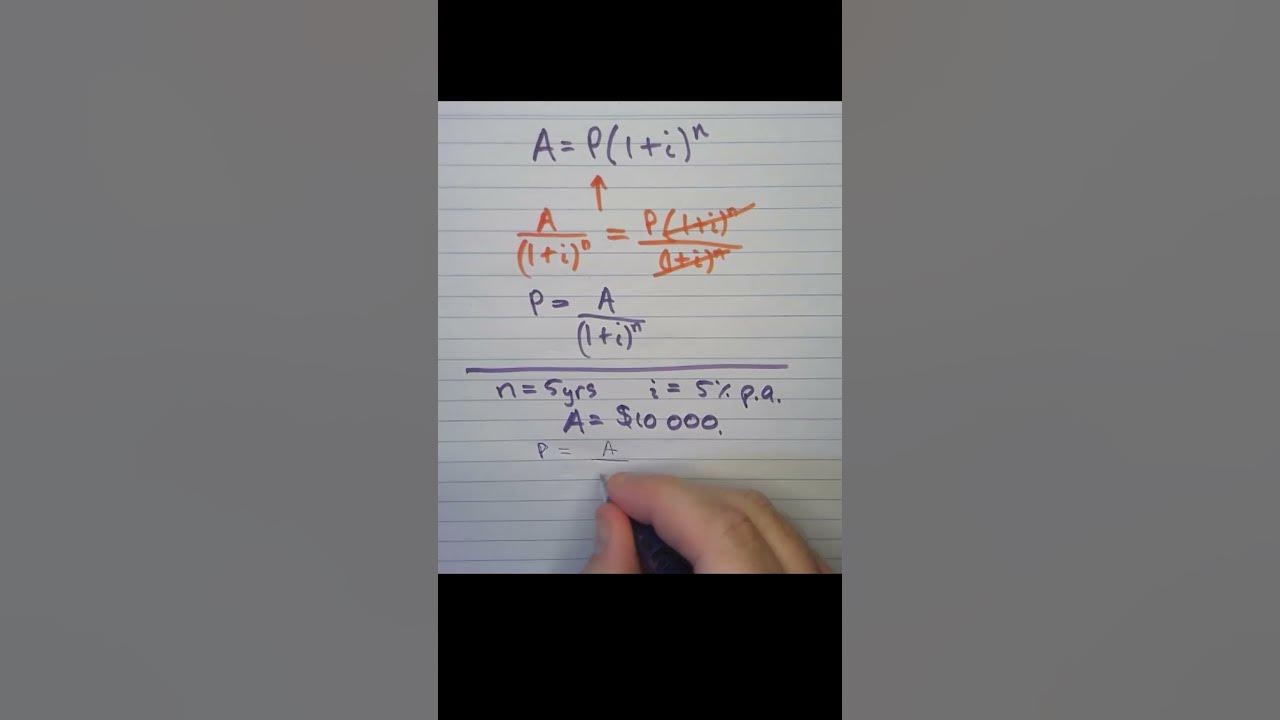 Example of finding principal for compound interest problems # ...