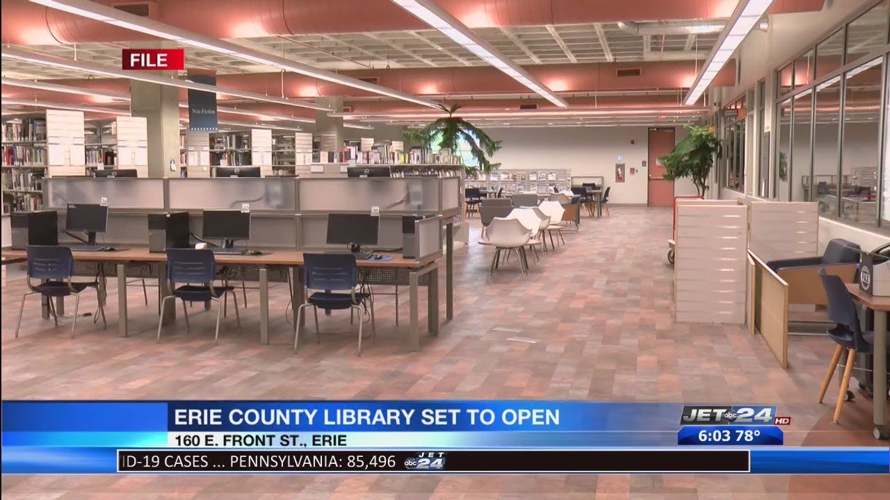 Erie County Public Library reopens for lobby service starting June 29th ...