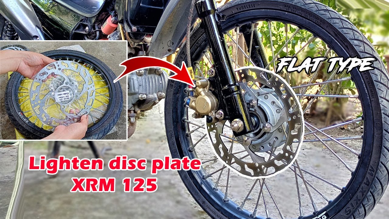 LIGHTEN DISC PLATE FOR XRM125 CARB / WAVE DASH 220mm (Front) V MOTOSPYN ...