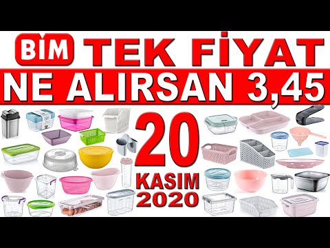 BİM NE ALIRSAN 3,45 TL SAKLAMA KABI AKTÜEL | BİM TEK FİYAT PLASTİK | BİM AKTÜEL | 20 KASIM BİM |