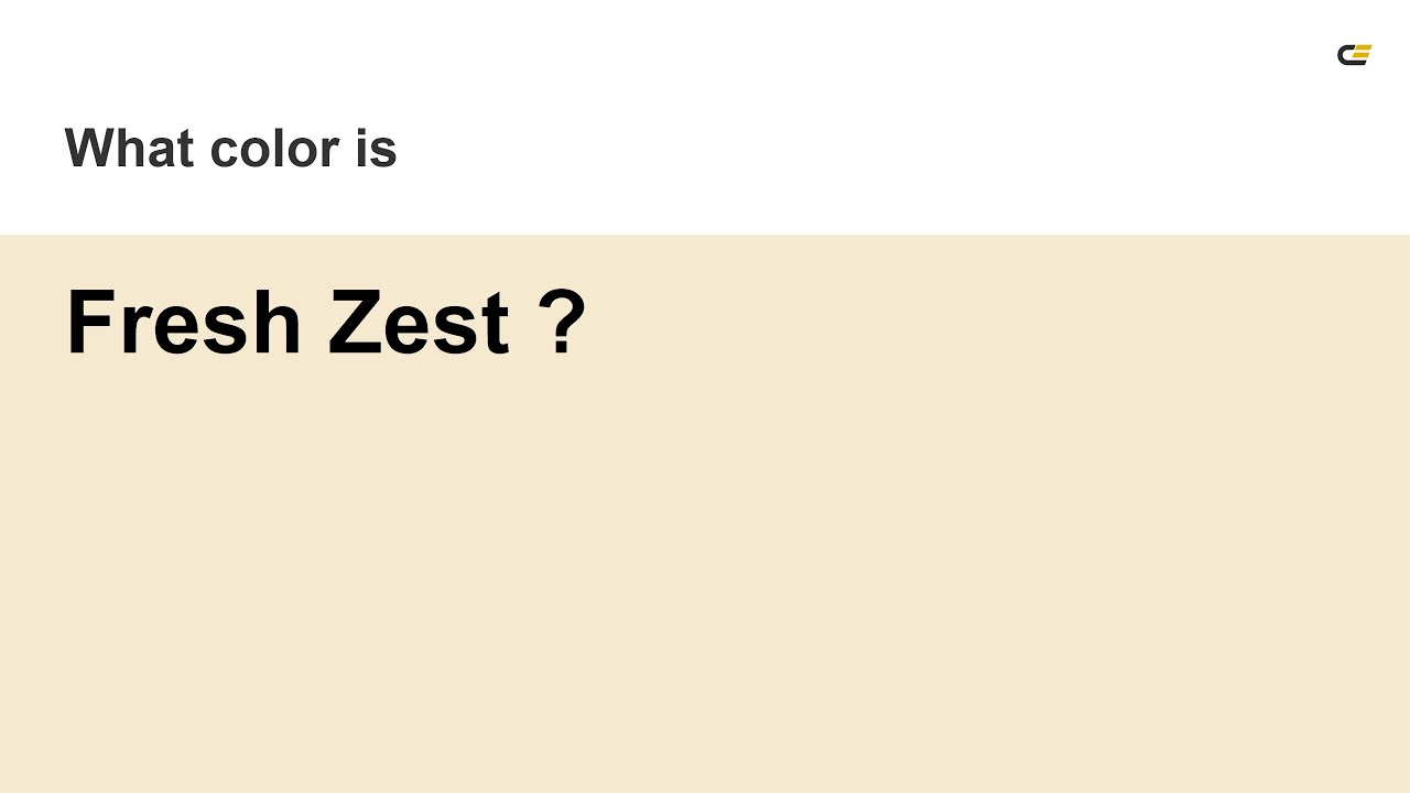 Fresh Zest color #f5e9cf hex Cool Yellow color f5e9cf - YouTube