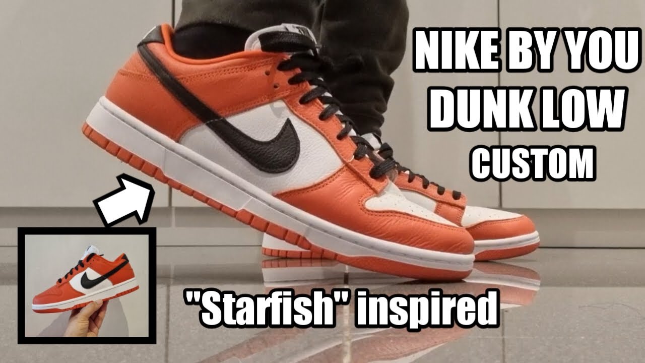 Nike By You Dunk Low custom fix - Starfish inspired - YouTube