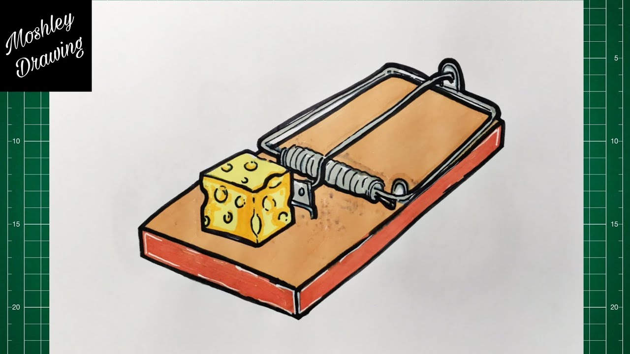 How to Draw a Mouse Trap - YouTube