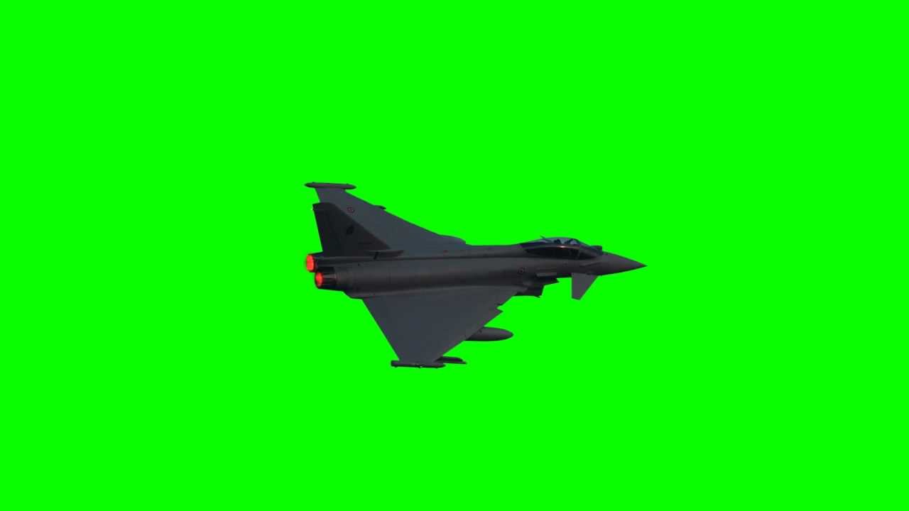 Jet Plane Fly By Green Screen Animation - YouTube