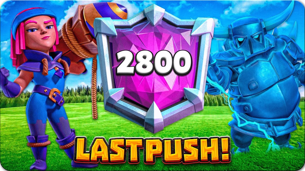 +2800 WITH *FIRE CRACKER EVOLUTION* PEKKA DECK 🤩 - CLASH ROYALE - YouTube