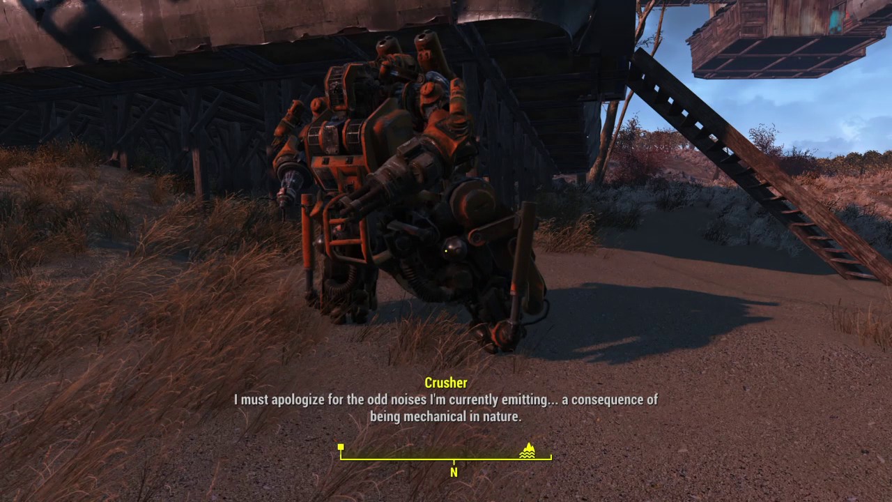 Glitchy robot legs in Fallout 4 - YouTube