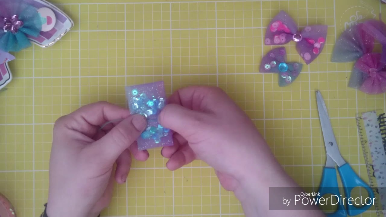 🔴 DIY Tulle sequin shaker bows tulle from beebeecraft 🔴 - YouTube