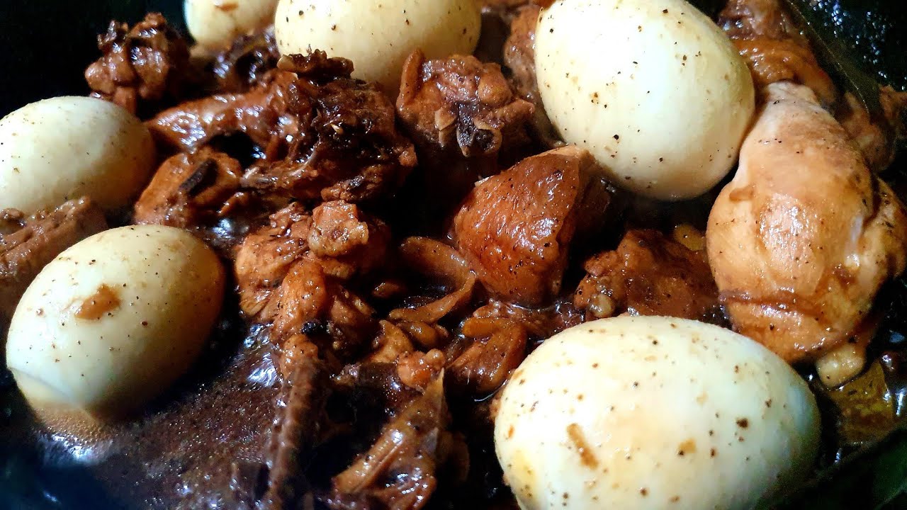 egg and chicken adobo easy cook//gandangbaby Channel - YouTube