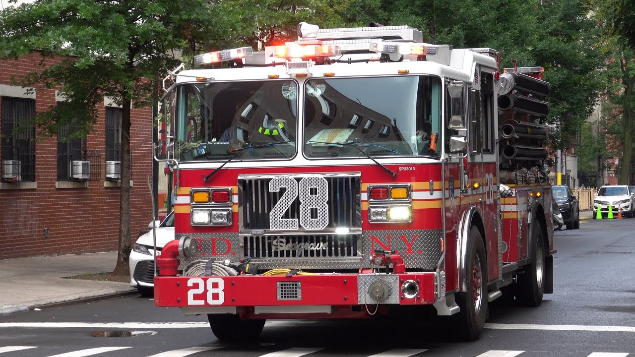 FDNY Engine 28 Responding - YouTube