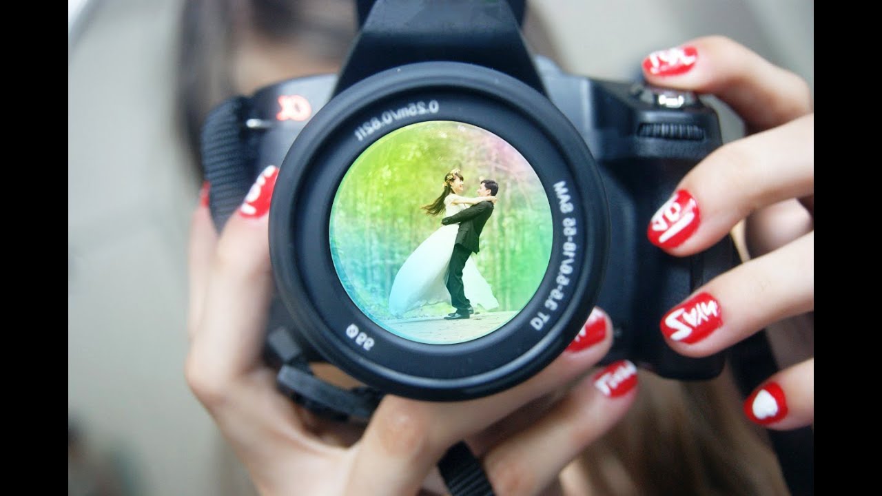 Photoshop Tutorial | Camera Reflection Wedding love Happy Couple Bride ...