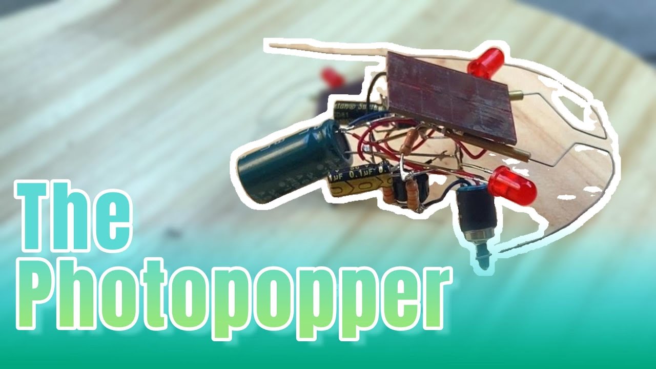 The BEAM Photopopper, a robot with only two brain cells - YouTube