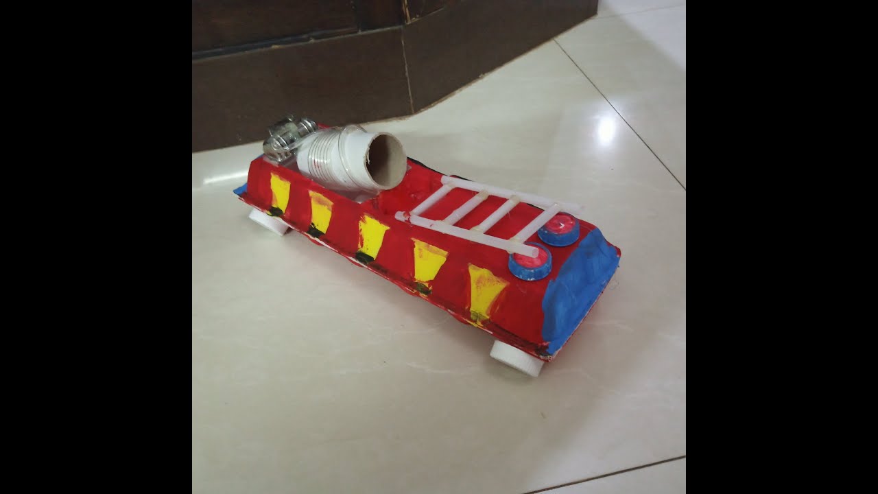 DIY Egg Carton Fire Engine | Easy Recycling Materials | Creativity In ...