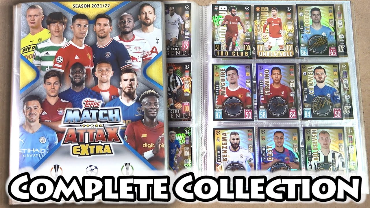 COMPLETE MATCH ATTAX EXTRA 2021/22 Binder Update | Completed Collection ...