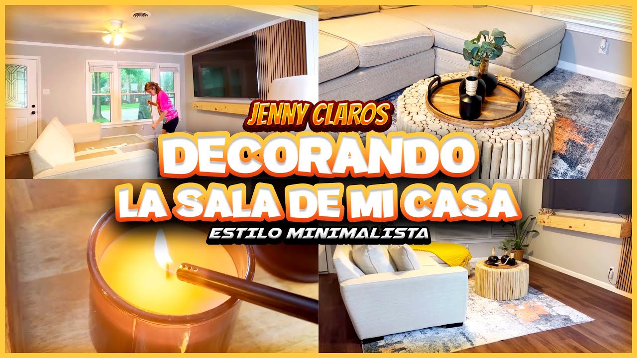 DECORACION MINIMALISTA DE LA SALA DE MI CASA // JENNY CLAROS // DECORA ...