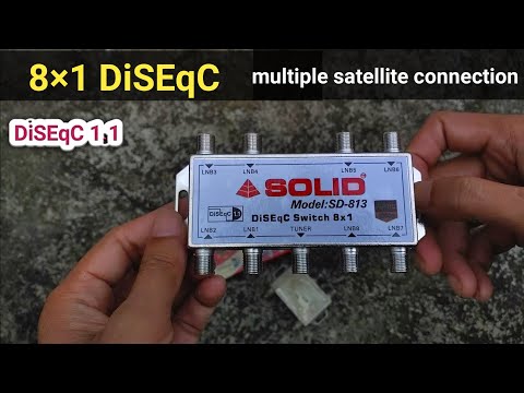8×1 DiSEqC switch for multiple satellite connection DiSEqC-1.1