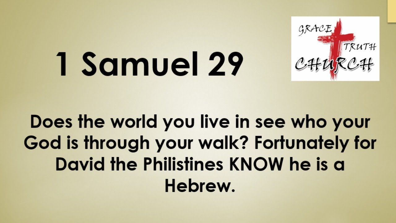 Morning Bible Devotion: 1 Samuel 29 - YouTube