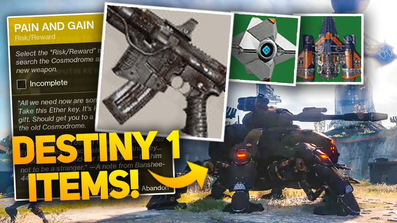 How to Farm Original Destiny 1 Loot! - Destiny 2 Cosmodrome Farm - YouTube