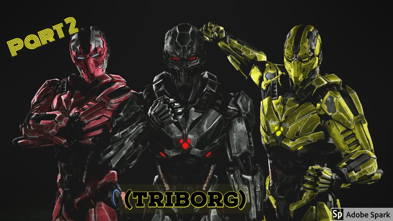 MKX (mortal kombat X) Triborg best fight moments - YouTube
