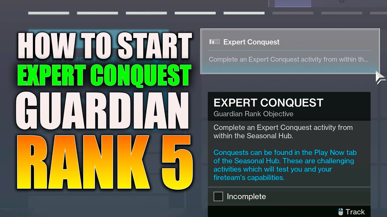 How to Start "EXPERT CONQUEST" Guardian Rank Rank 5 requirement - YouTube