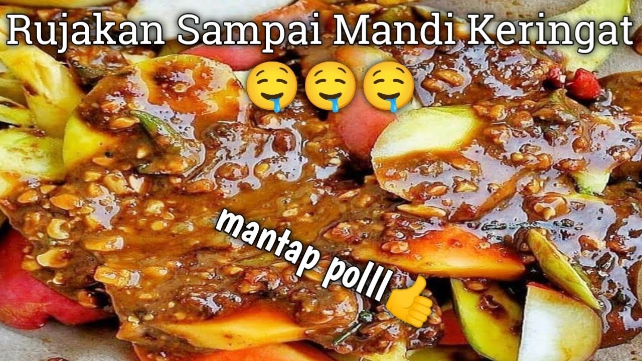 MUKBANG RUJAK PEDAS POLL PAKAI 30 BIJI CABAI🔥🤤| AUTO TELINGA KELUAR ...