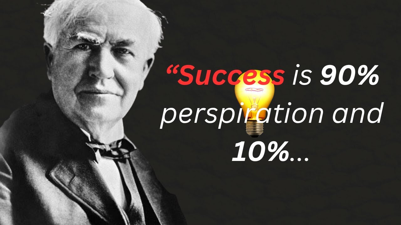 Quotes for succes in Life THOMAS EDISON “I didn’t fail 1000 times.The ...