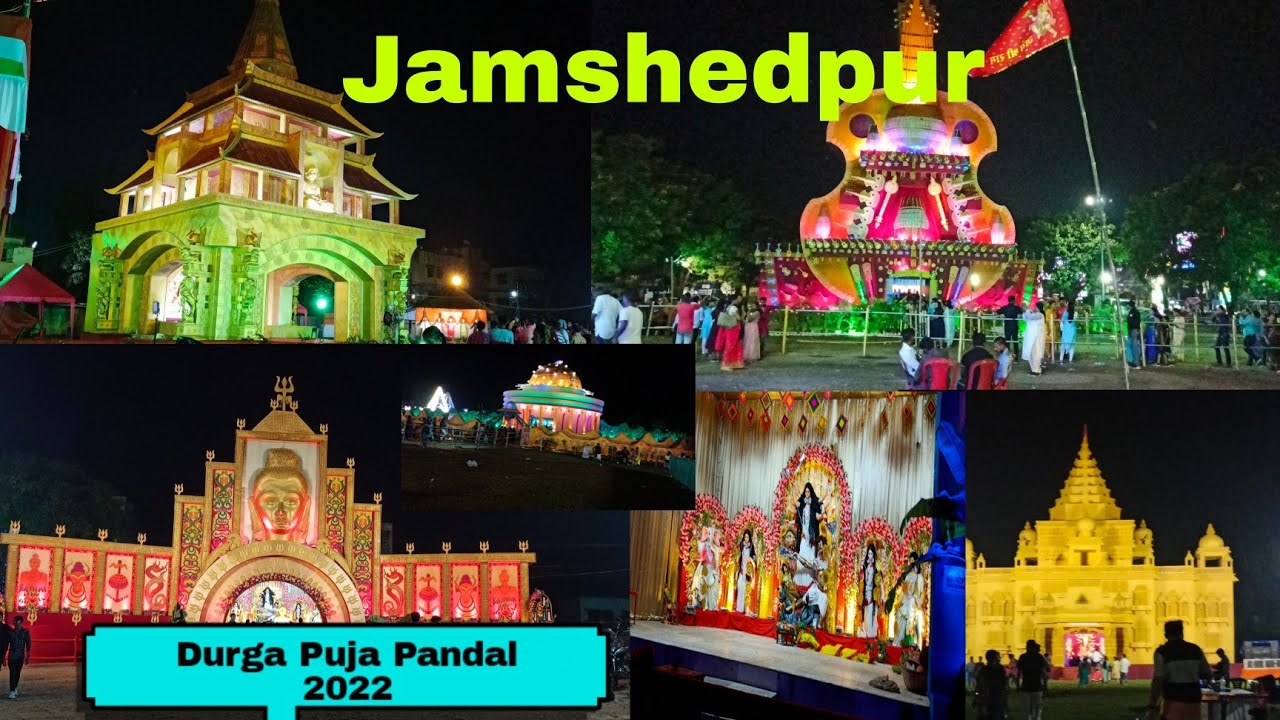जमशेदपुर दुर्गा पूजा || Jamshedpur Durga Puja all pandals | MalKhan ...