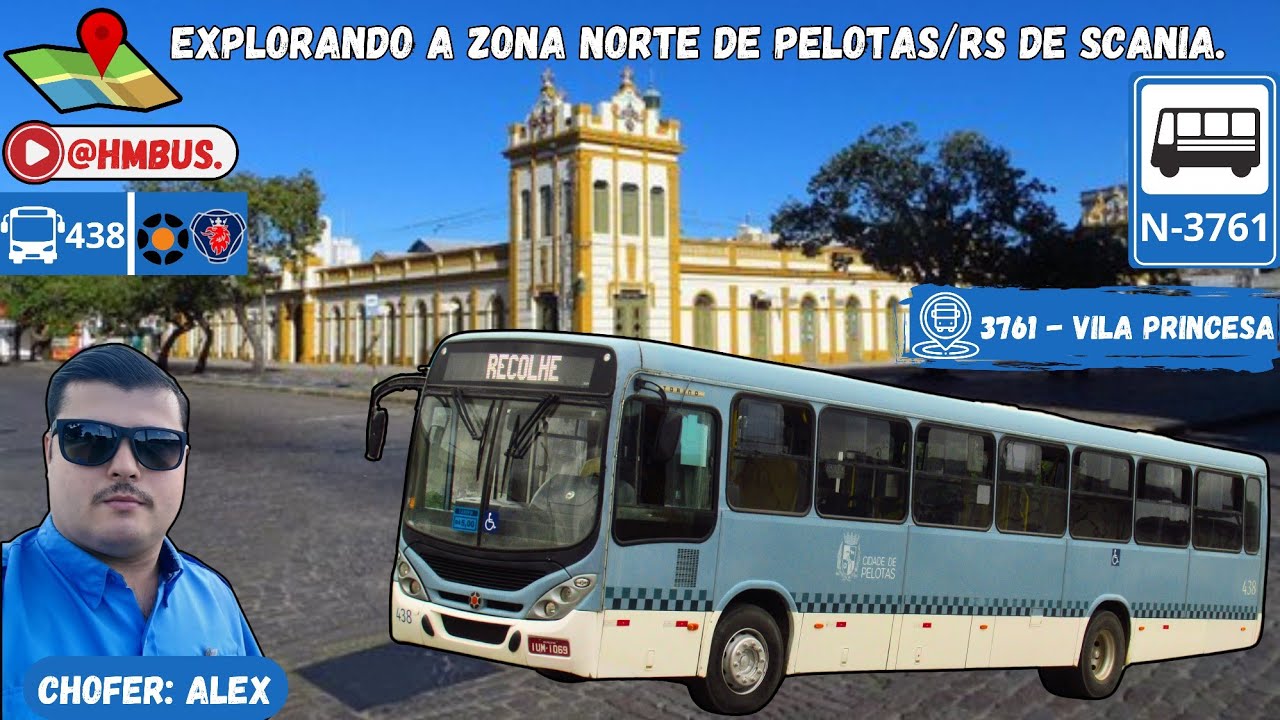 Rolezinho de Scania F250 HB na linha 3761 - Vila Princesa, em Pelotas ...