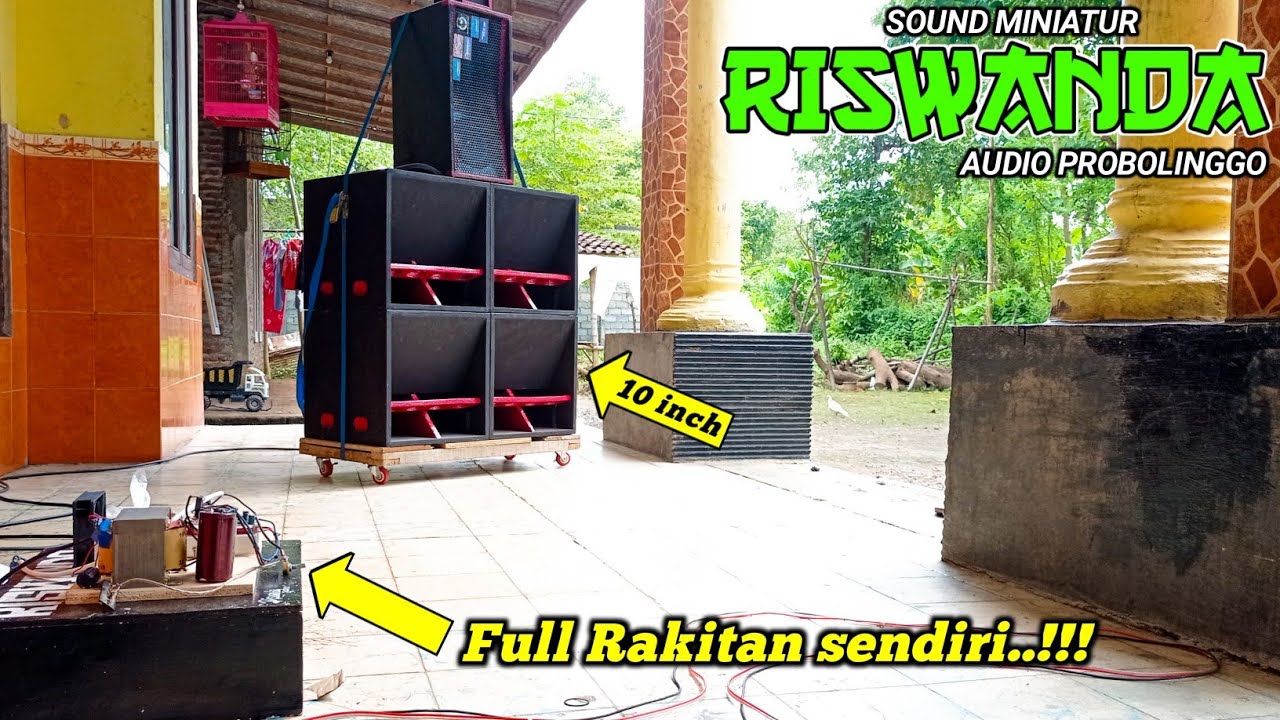 RISWANDA Audio Ombro full Rakitan sendiri Turbo 10" Sound miniatur ...