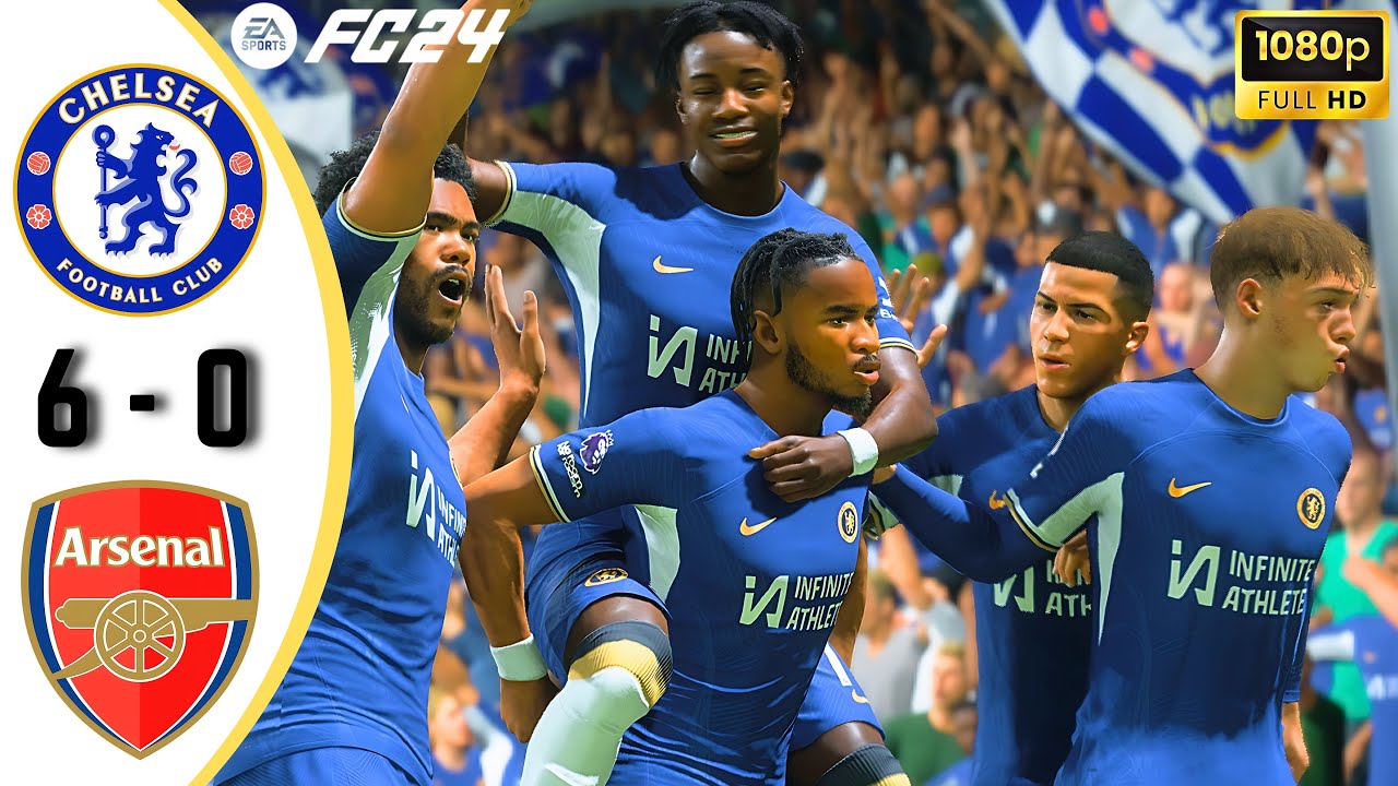 FC 24 - Chelsea vs Arsenal | All Match Goals Highlights | [1080p ...