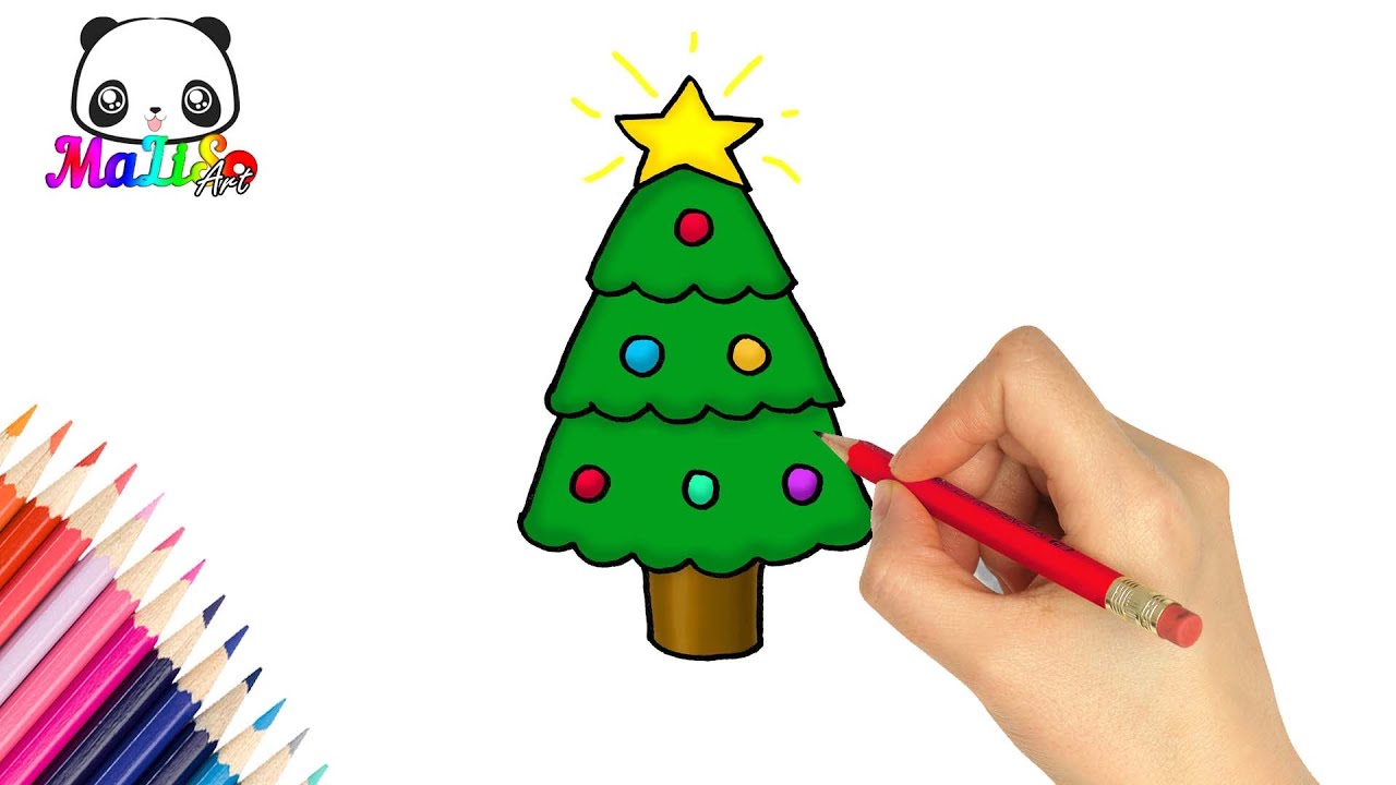 Як намалювати ЯЛИНКУ Новорічні малюнки Малюнки на Різдво How To Draw