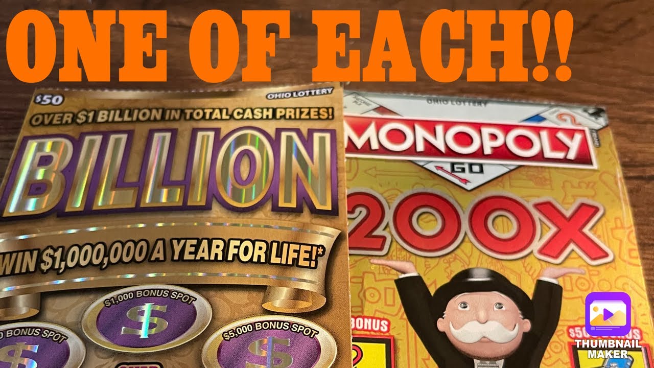 💸ONE OF EACH!!💸 BILLION!!💸 MONOPOLY 200X!!💸 OHIO LOTTERY TICKETS!!💸 ...