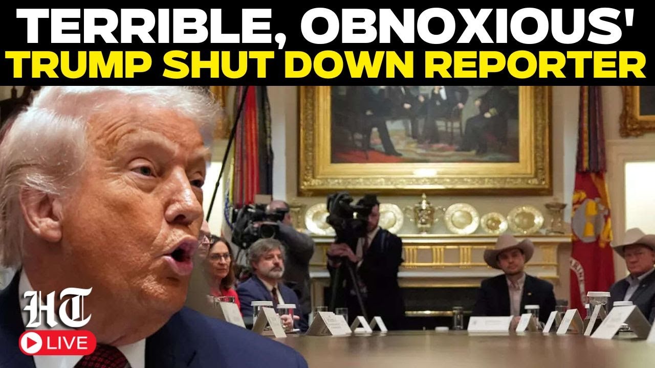 US News Live | Donald Trump EXPLODES on Reporter in Mid Briefing ...