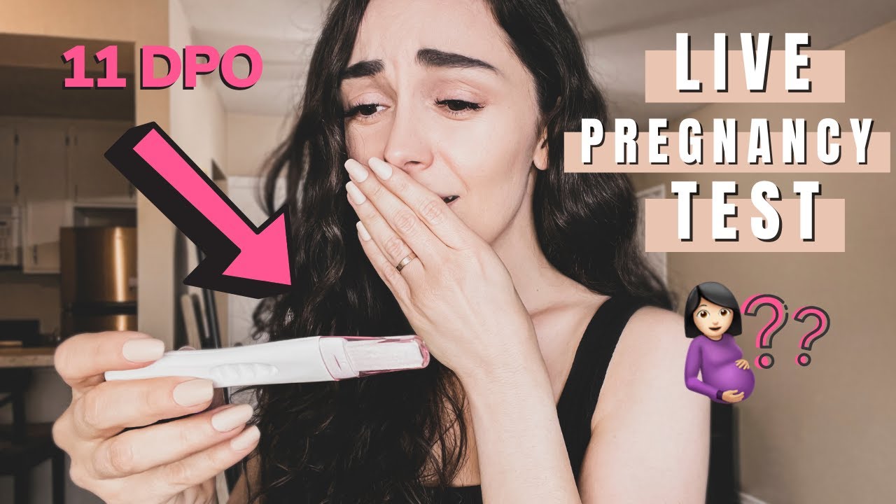 11 dpo LIVE PREGNANCY TEST 2021 - YouTube
