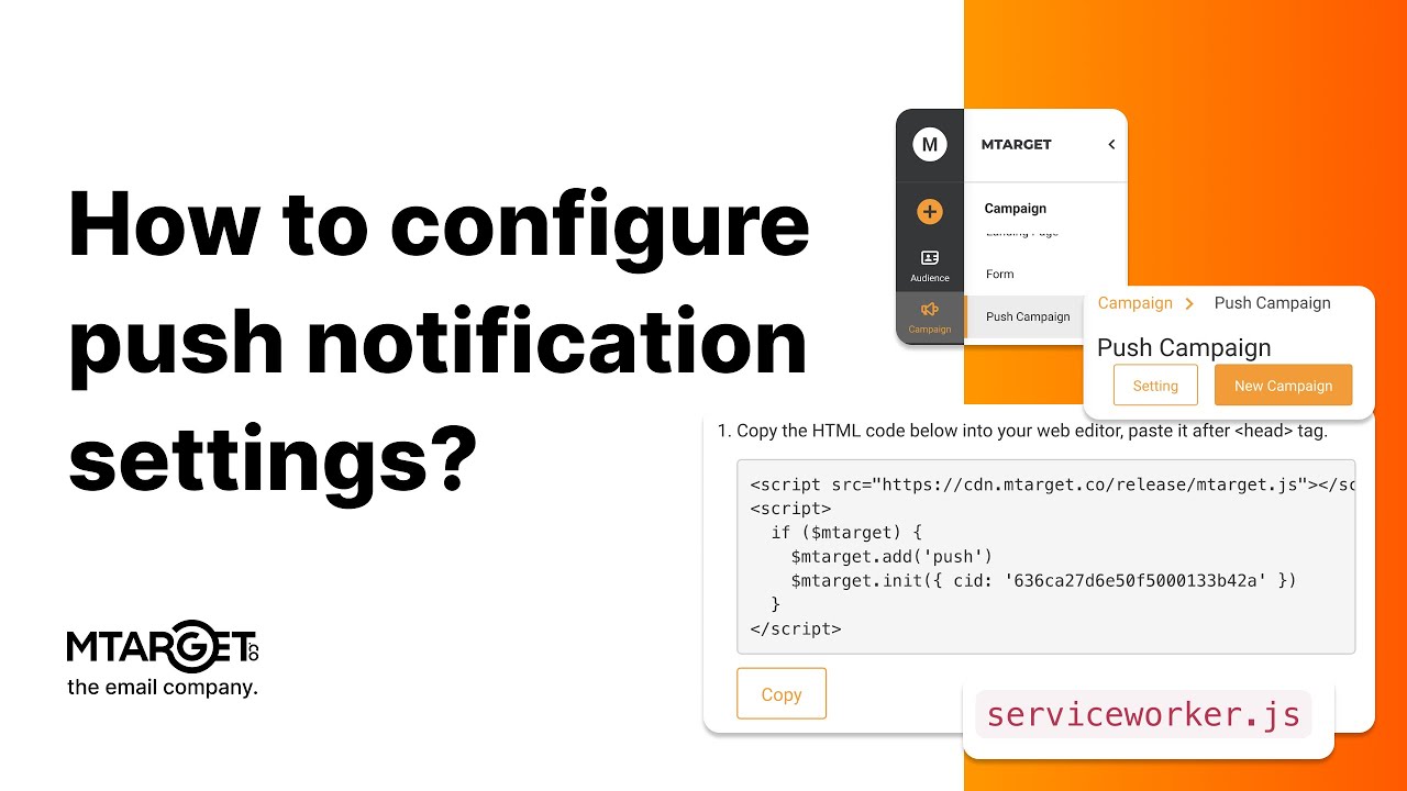 How to configure push notification settings? | MTARGET How-To - YouTube
