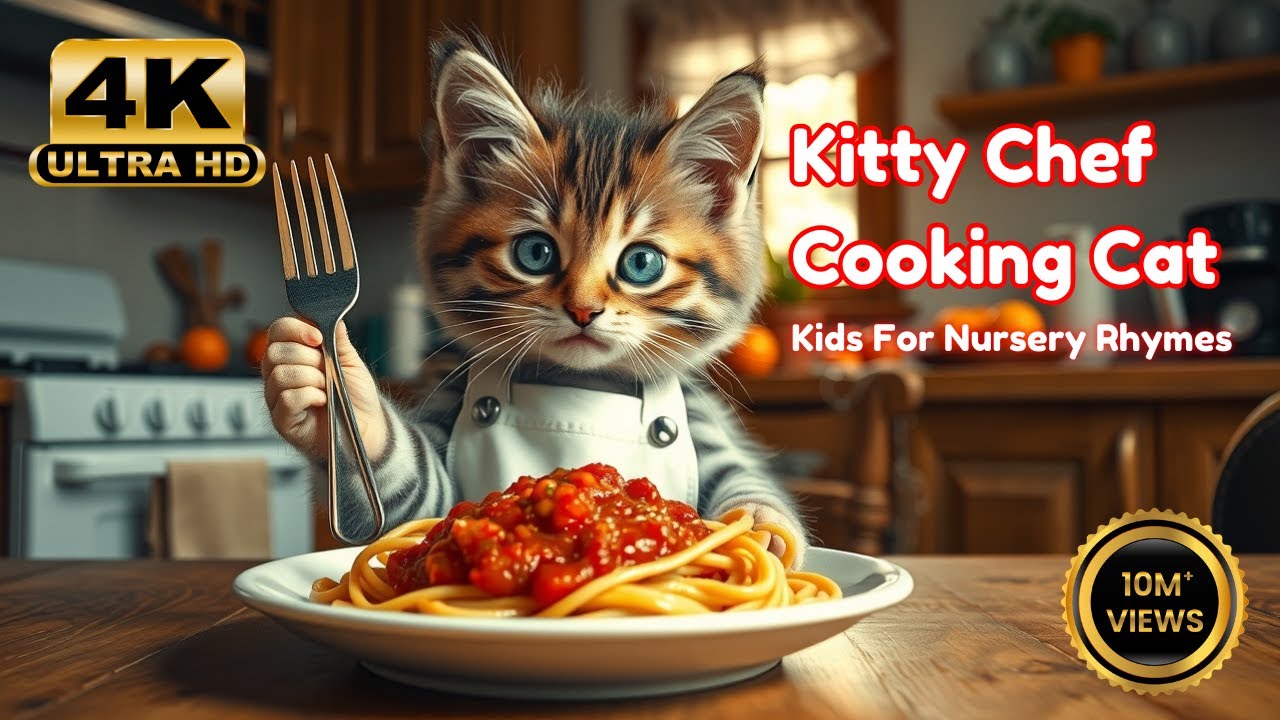 Kitty Chef | Cooking Cat| Cute Kitty Cooking | Adorable Kitten Recipe ...