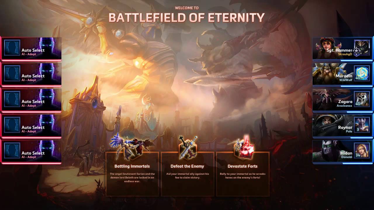 Heroes of the Storm - Battlefield of Eternity Loading Screen Music (In ...