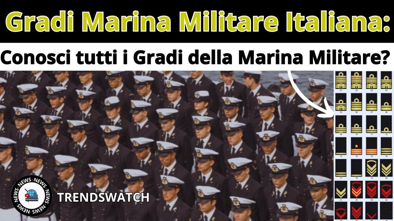 Gradi Marina Militare Italiana: Conosci tutti i Gradi della Marina ...
