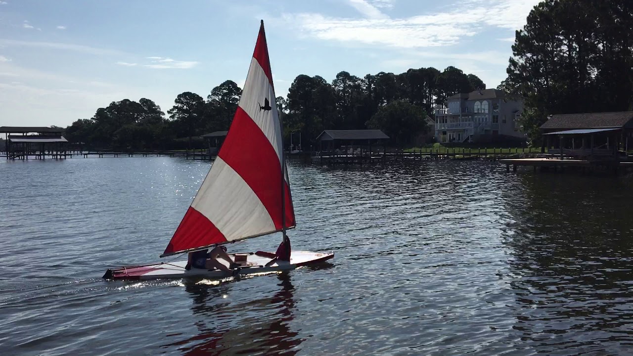 Alcort Super Sailfish TRACKER 04 Jul 20 Returns to Base - YouTube