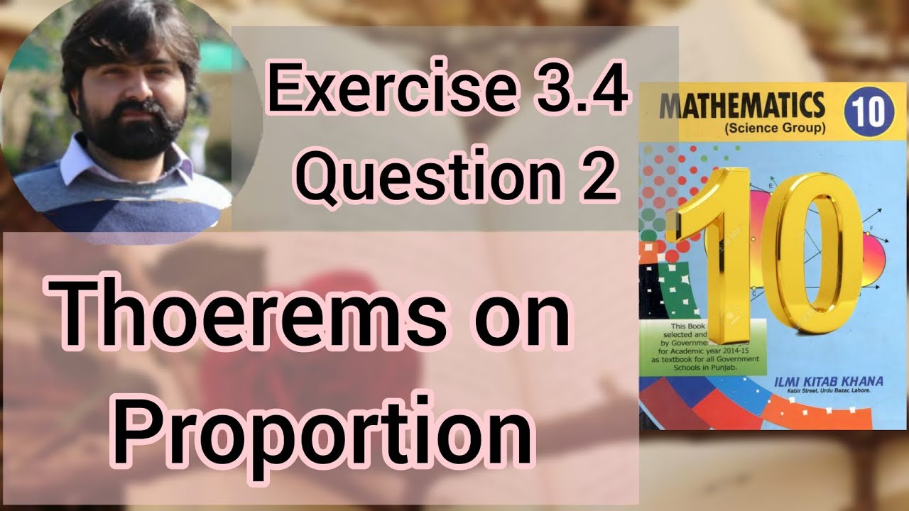 Mathematics 10 | Application of Componendo dividendo theorem | Exercise ...