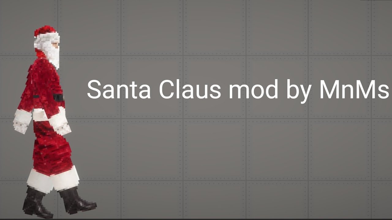 Melon Playground Santa Claus mod by me - YouTube