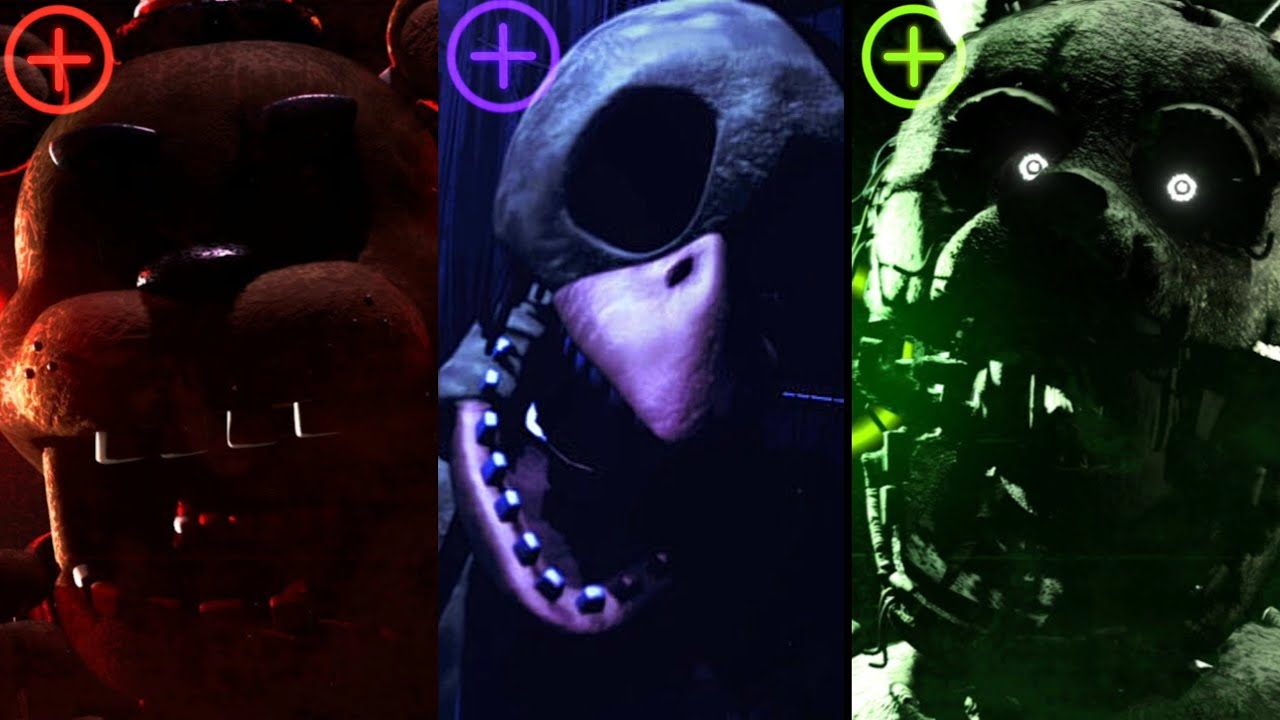 All FNaF plus gameplay (Fnaf 1 plus, Fnaf Open Source, Fazbear's Fright ...