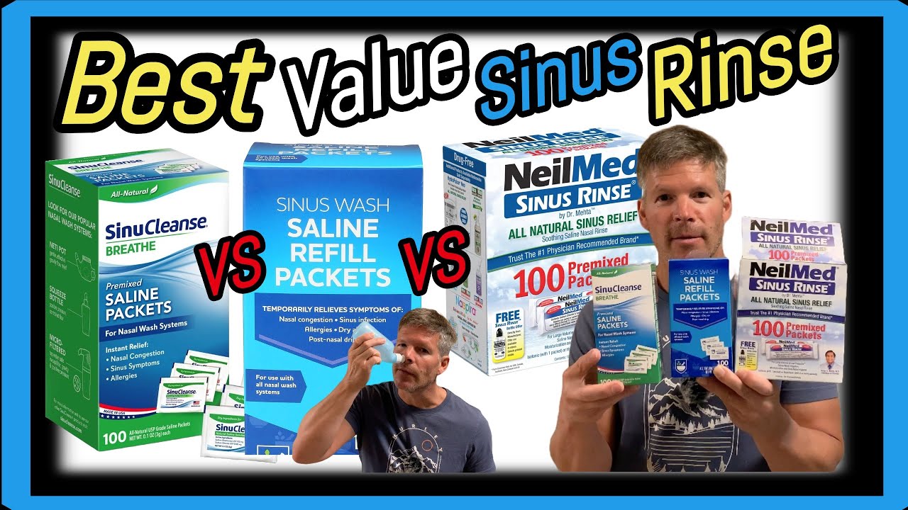 NeilMed VS SinuCleanse VS Rite Aid Sinus Wash Saline Packets ★ What's ...