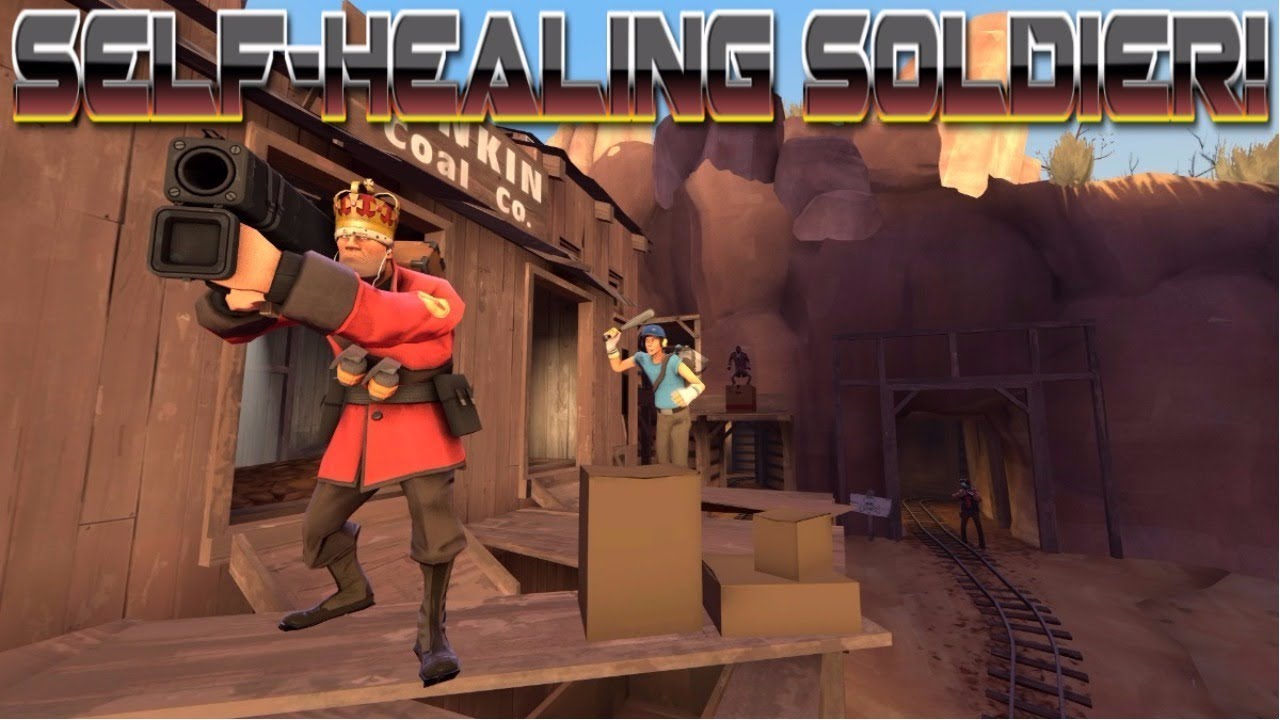 TF2: Weapon challenges]-[ The Self-Healing Soldier!] - YouTube