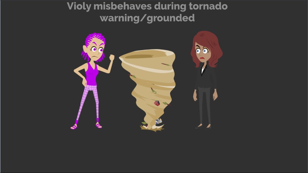 violy misbehaves during tornado warning grounded - YouTube