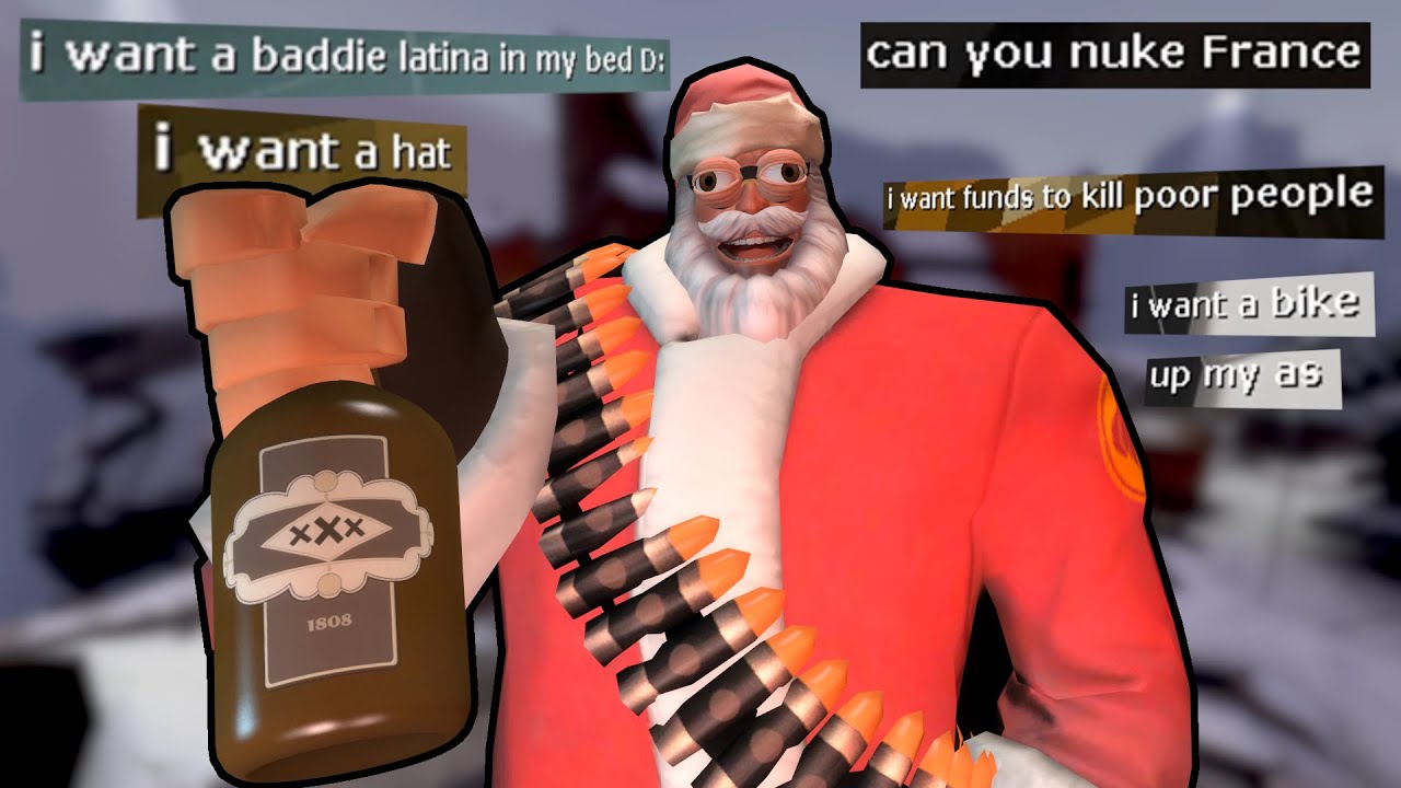 TF2- Drunk Santa Heavy Comes To Visit [TF2 Clip Dump] - YouTube